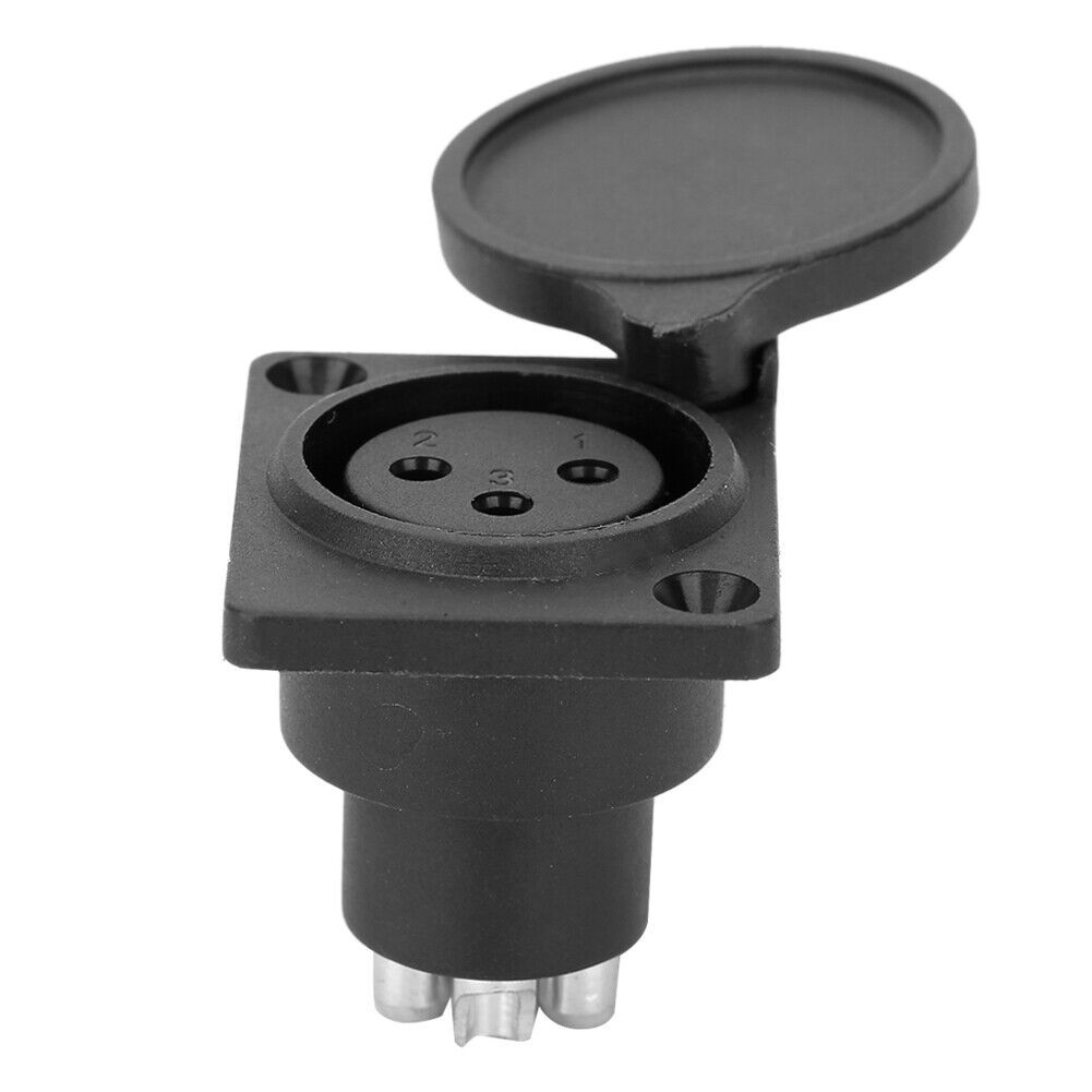(1 unit ) 3pin XLR Waterproof Female Chassis Panel Plug Audio Socket ...