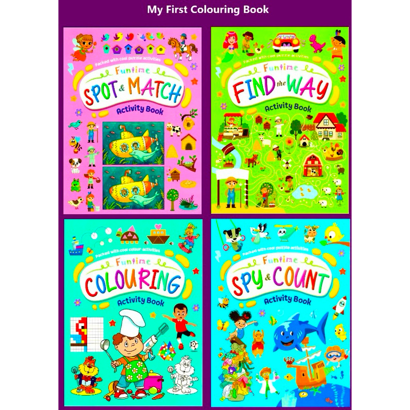 Funtime Maze find a way Spot and count match Children Preschool ...