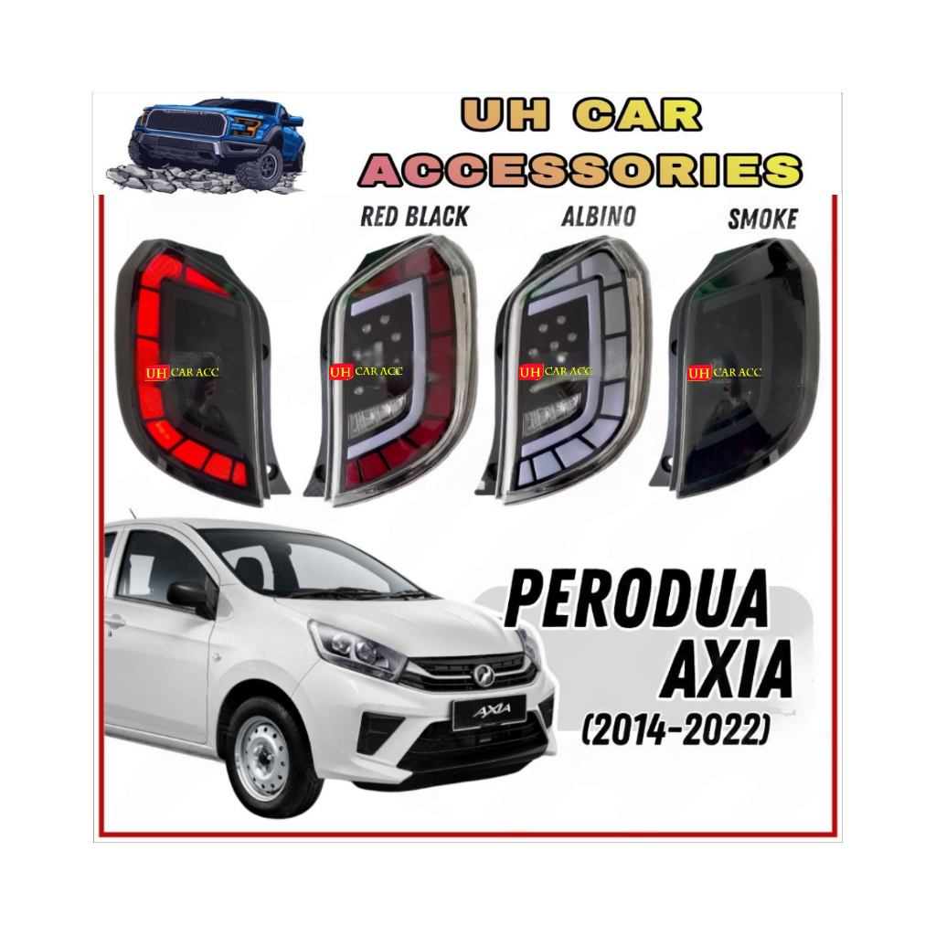 PERODUA AXIA (2014-2022) AXIA RAHMAH DK TAIL LAMP TAIL LIGHT DRL LED ...