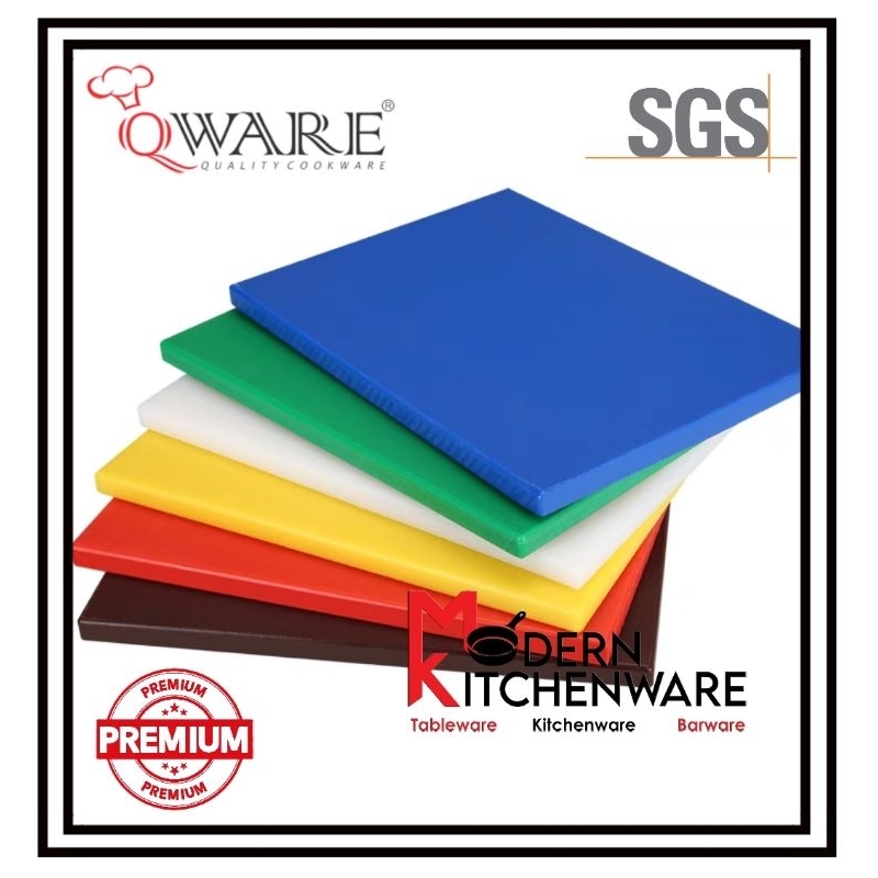【ModernKitchenware】QWare 60404 HDPE THICK White Cutting Board Chopping ...
