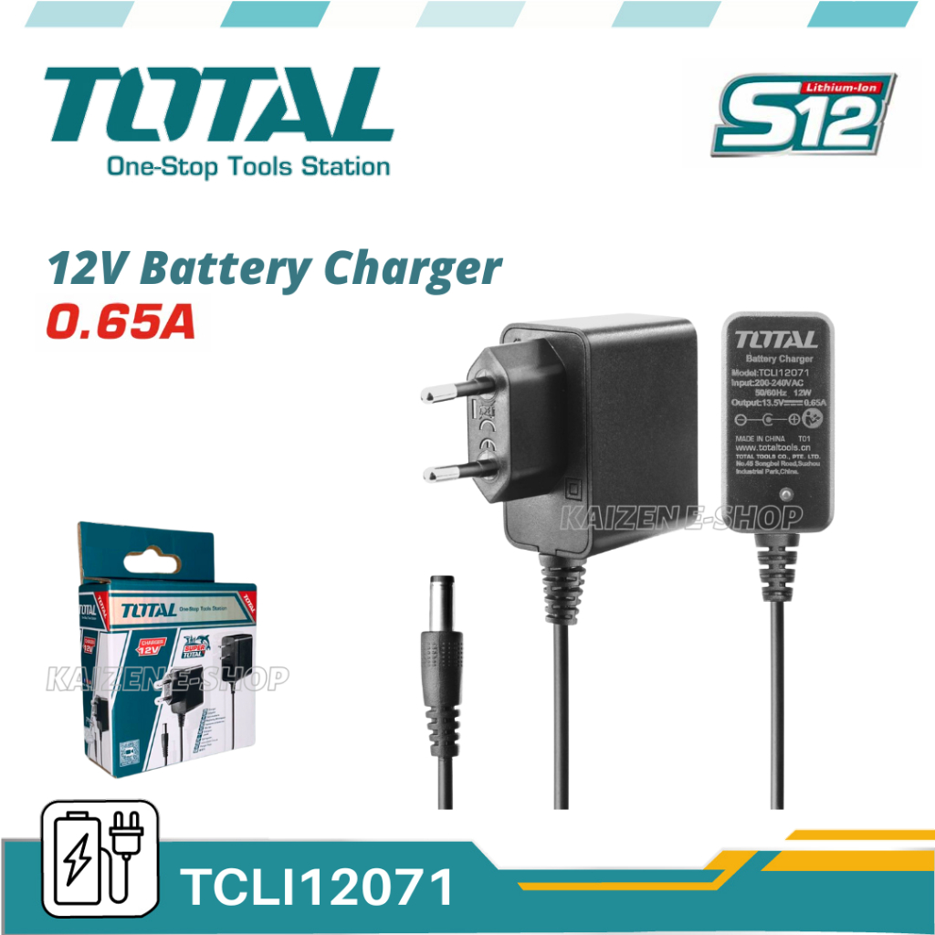 TOTAL TCLI12071 12V BATTERY CHARGER (REPLACE TCLI12081) | Shopee Malaysia