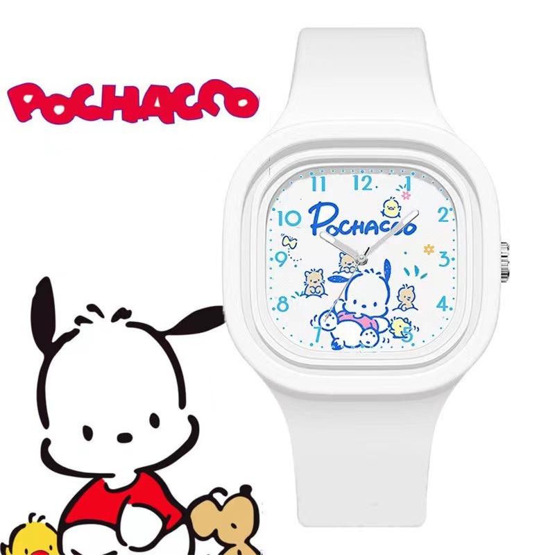Sanrio Cartoon Watch Kid's Waterproof Watch Silicone Material Square ...