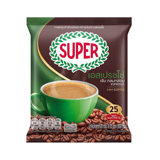 SUPER COFFEE 3IN1 ESPRESSO 20GX25 SACHET | Shopee Malaysia