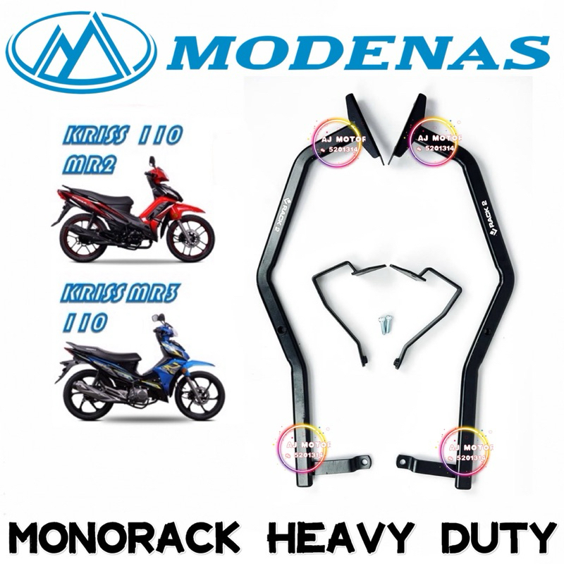 [ MONORACK HEAVY DUTY RACK 2 ] MODENAS MR2 MR3 KRISS110 KRISS 110 TAPAK ...