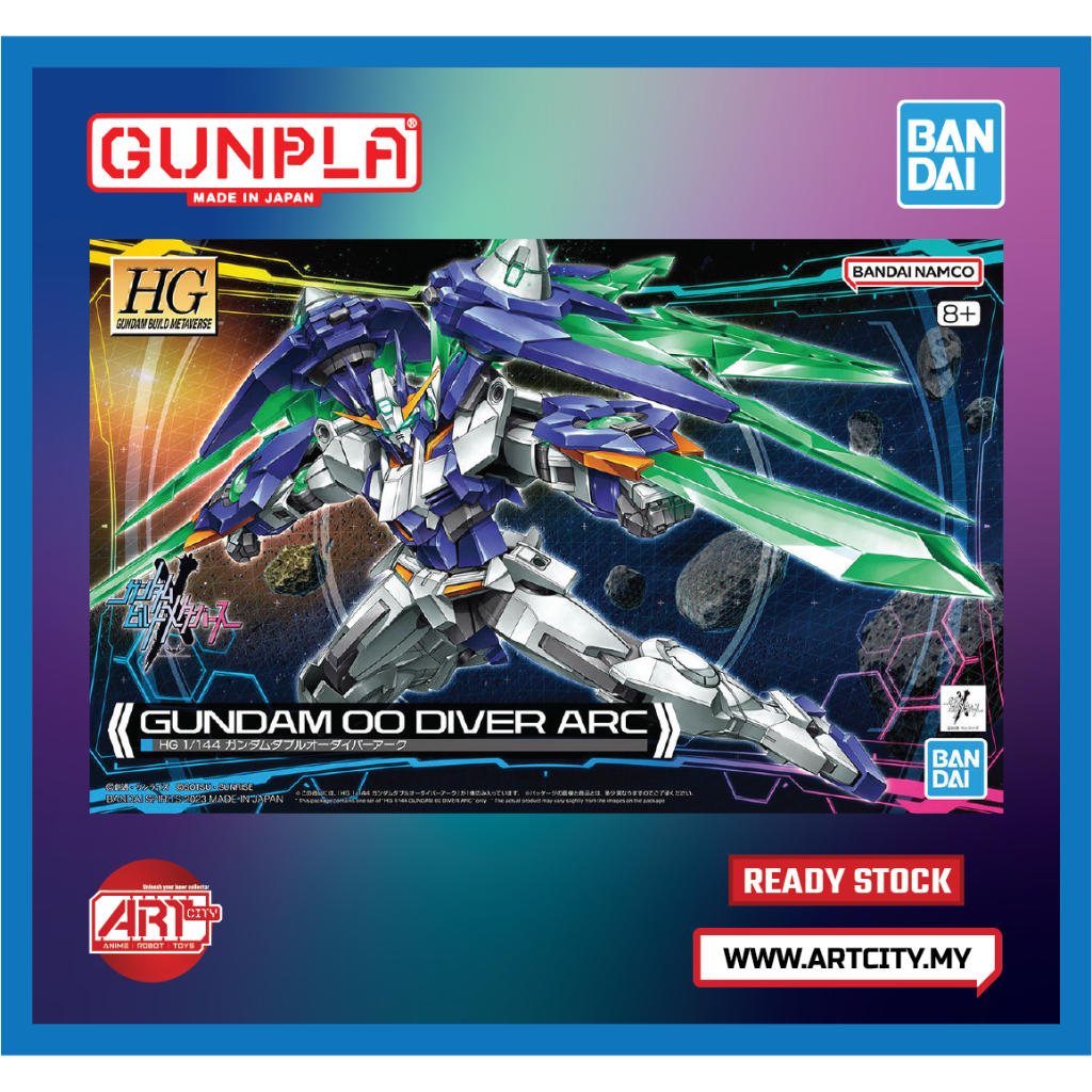 Bandai HG - Gundam 00 Diver Arc - Gundam Build Metaverse - 1/144 Scale | Shopee Malaysia