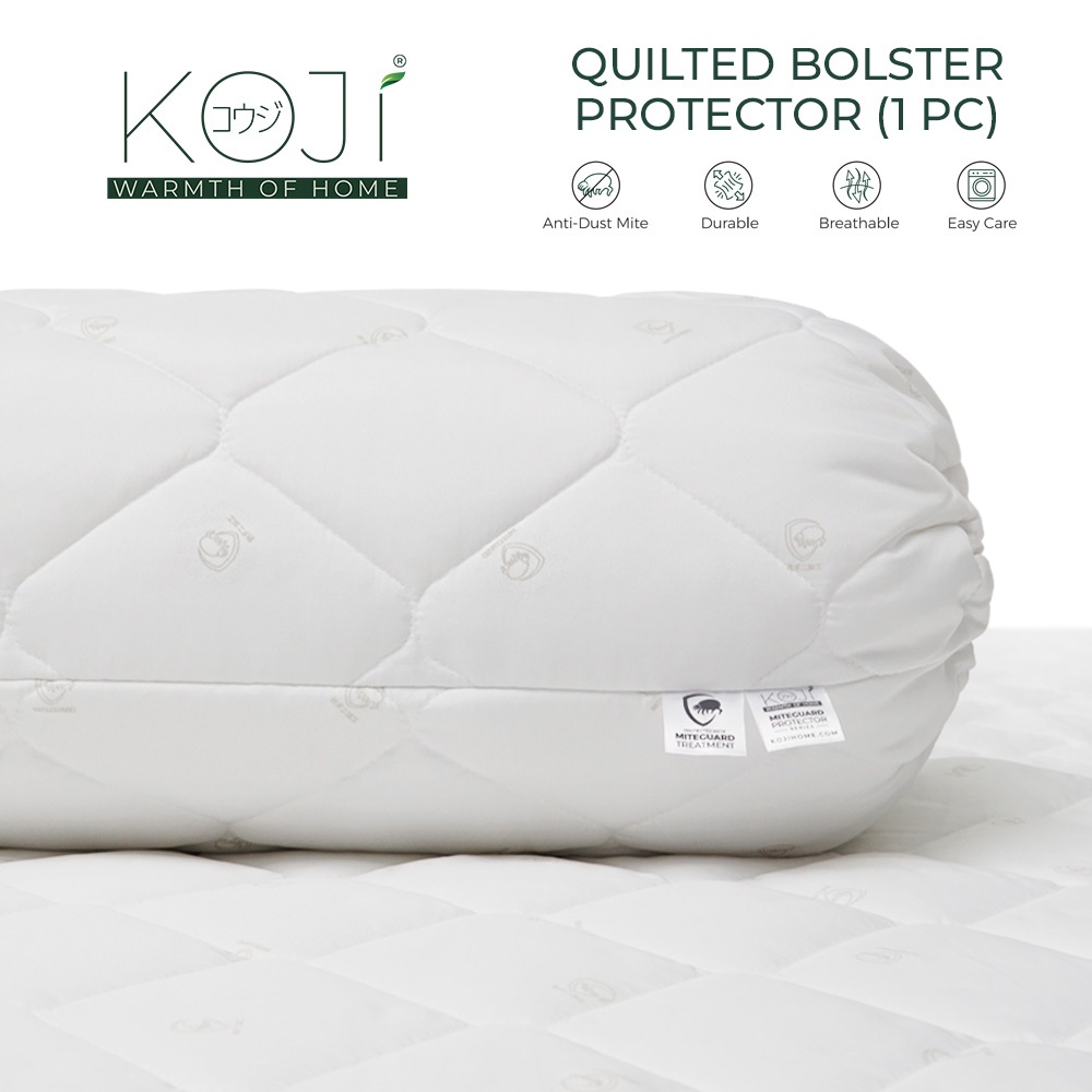 KOJI MiteGuard- Quilted Bolster Protector- Anti Dust Mite (36x91cm ...