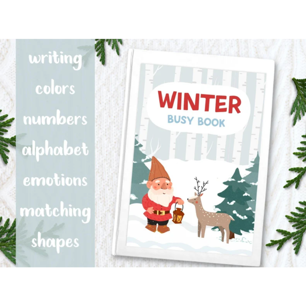 PDF] Winter Busy Book Preschool Quiet Book Kids Activity Printable ...