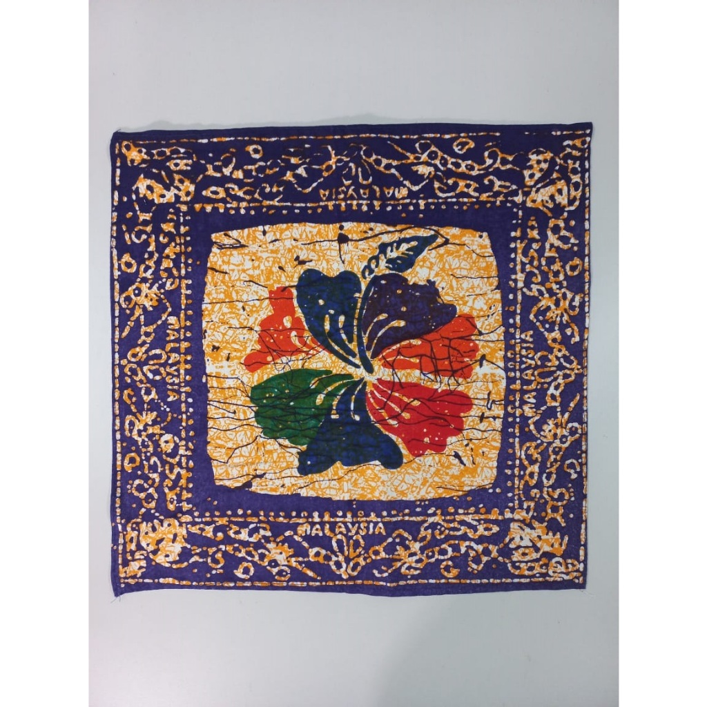 Batik Cotton Gift Handkerchief Handmade Souvenir Sulam Tangan Pekasam ...