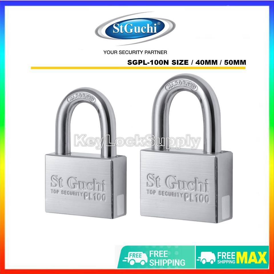 St guchi Padlock PL100 40MM / 50MM pad lock mangga kunci | Shopee Malaysia
