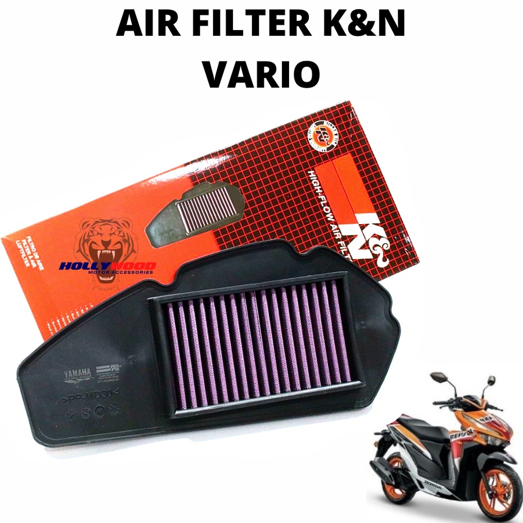 HONDA VARIO125 VARIO150 K&N RACING AIR FILTER NO.1 AIR FLOW HIGH PERFORMANCE POWERFULL YOUR BIKE ...