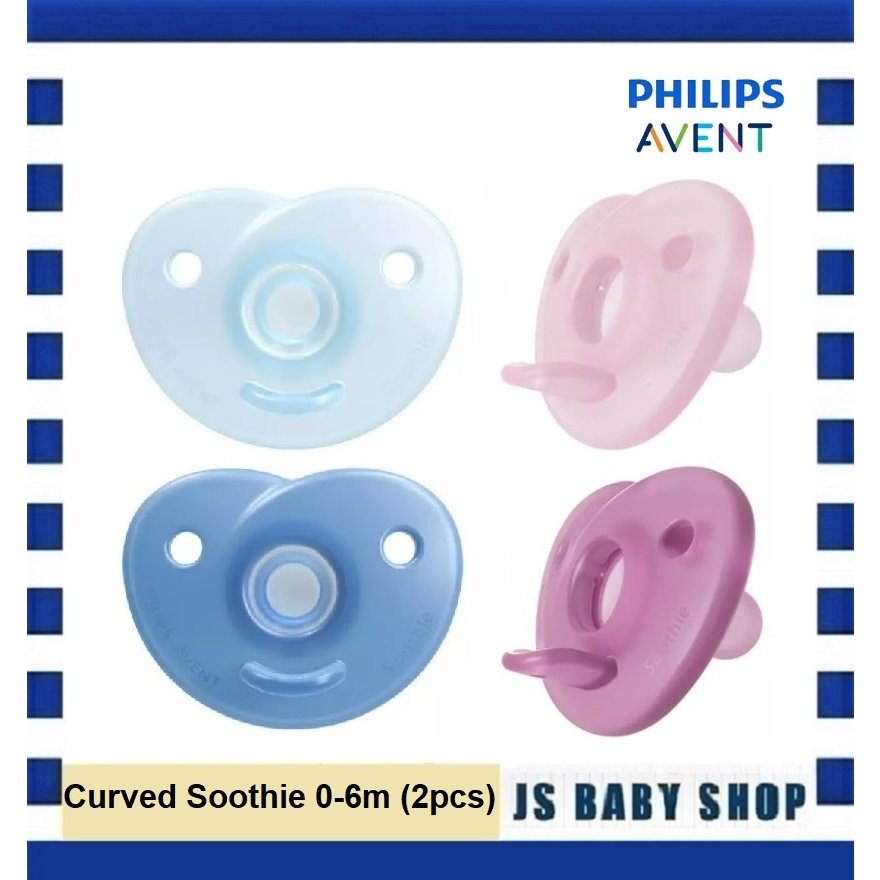 Philips Avent Curved Soothie 0-6m (2pcs) | Shopee Malaysia