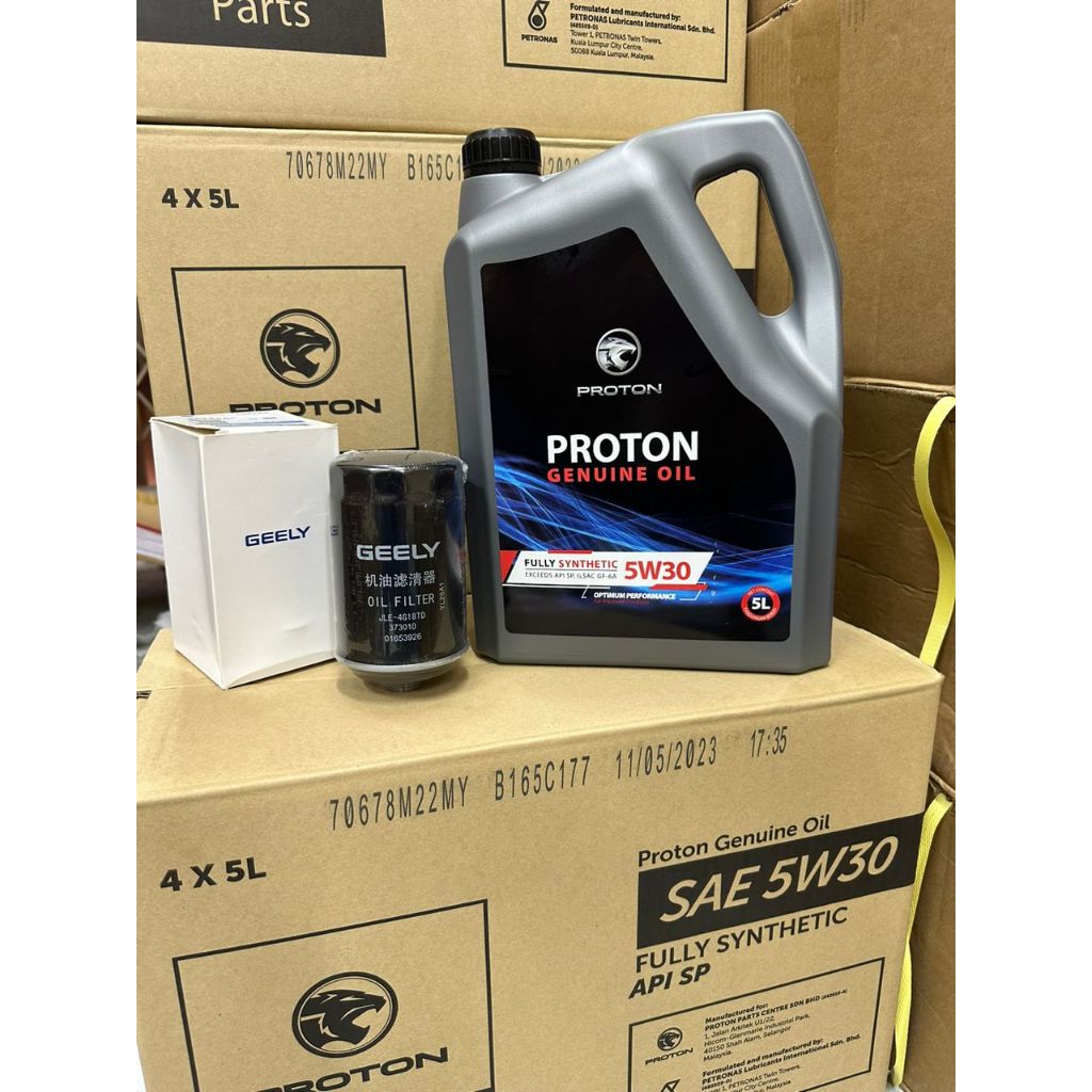 PROTON X70,X50 ENGINE OIL FULLY SYNTHETIC 5W30 5LITER | Shopee Malaysia