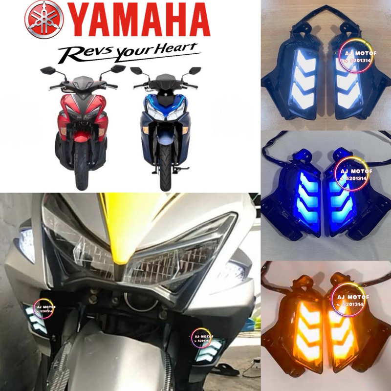 YAMAHA NVX155 V1 V2 V3 FRONT SIGNAL TURN LIGHT LED NVX LAMPU BESAR ...