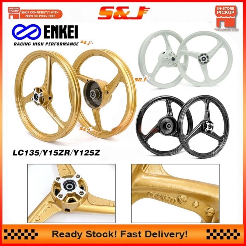 ENKEI 3 399 BATANG SPORT RIM ( FULL COP ) SIAP BEARING BUSH Y15 Y15ZR Y16 Y16ZR LC135 LC4S LCV8 ...