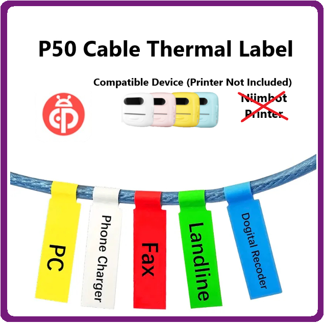 Thermal Label Sticker For Marklife P50 Bluetooth Printer /Mini Printer ...
