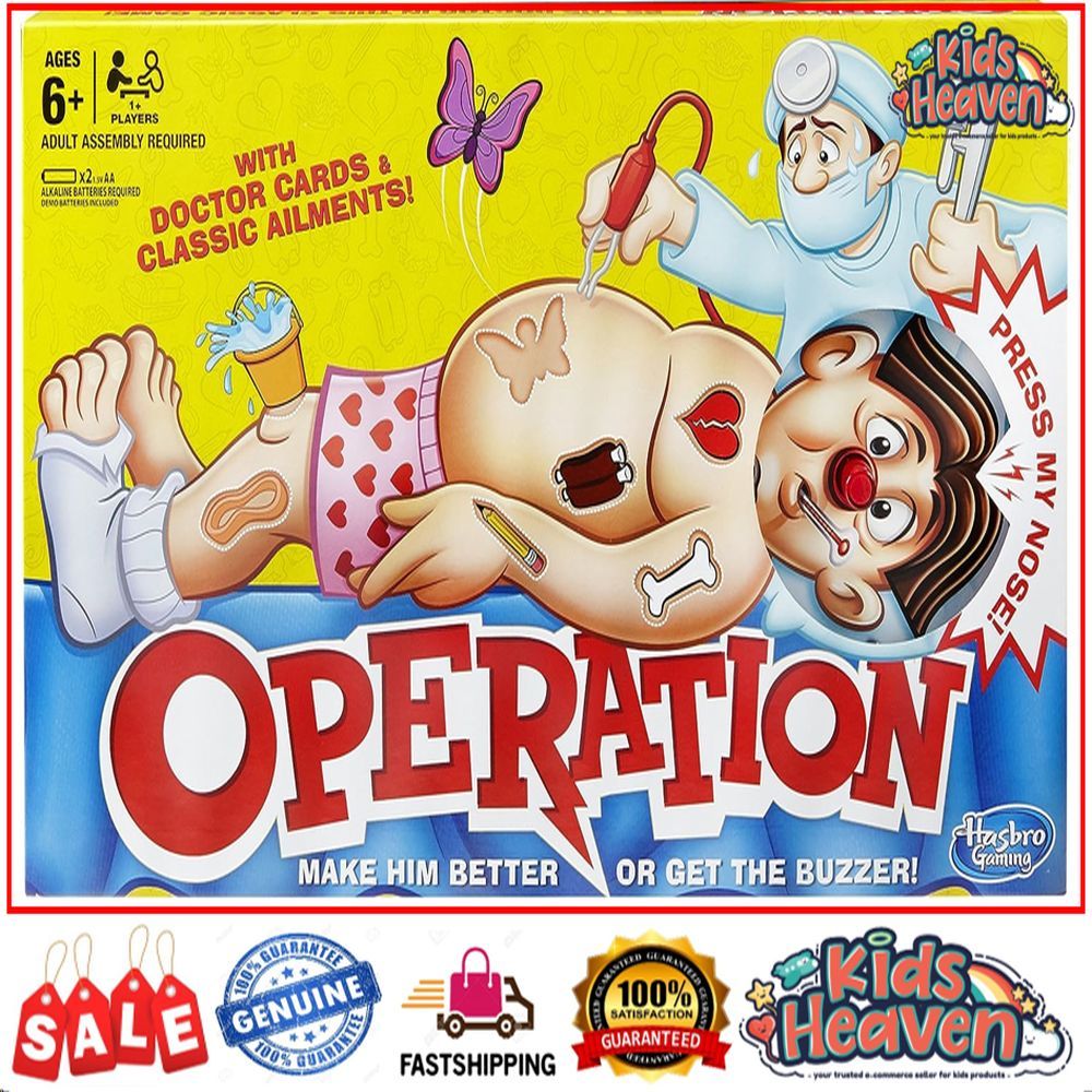Hasbro Gaming Classic Operation Game (100.0% Original) | Shopee Malaysia