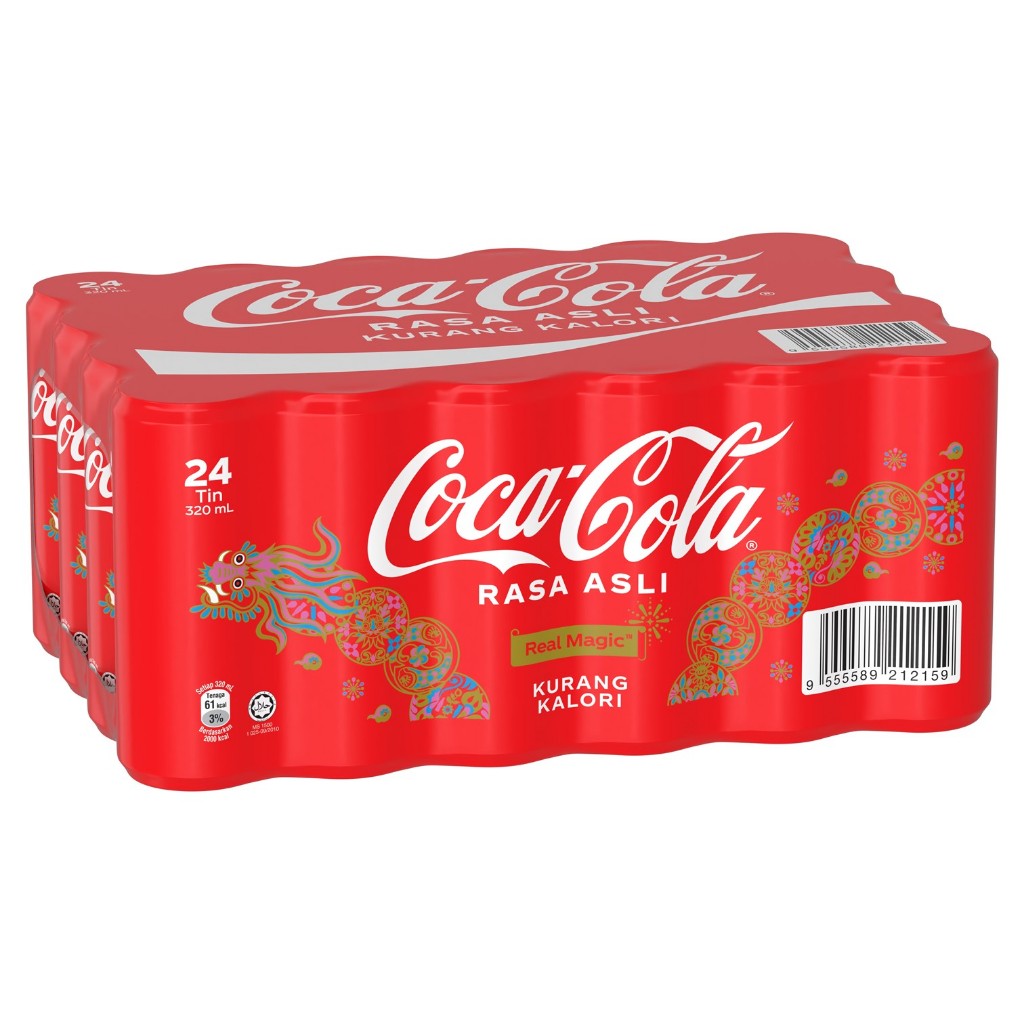 Coca Cola Original 320ml x 24 Tin (1 Carton) | Shopee Malaysia