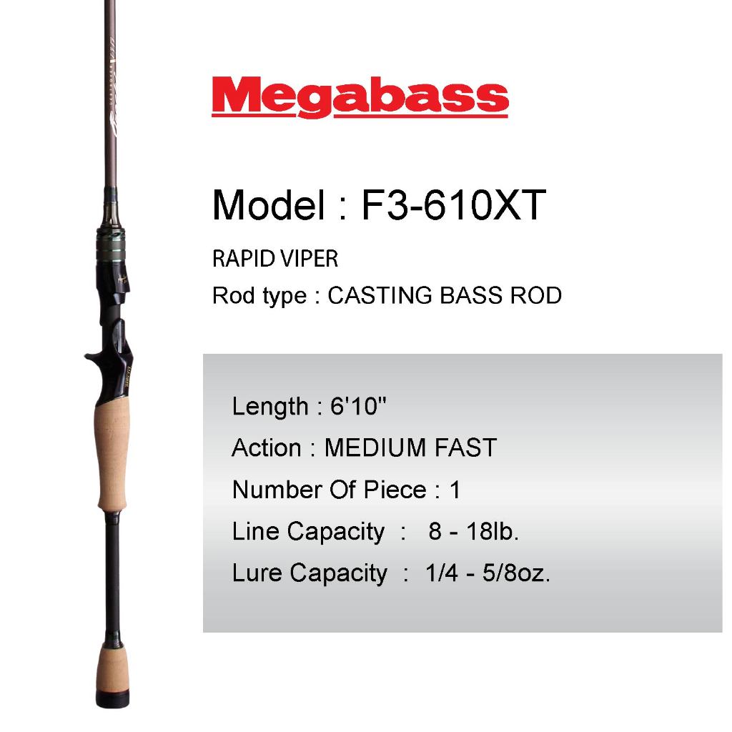NEW JAPAN 23 MEGABASS OROCHI X10 CASTING & SPINNING ROD (ORGANIC FIBER ...