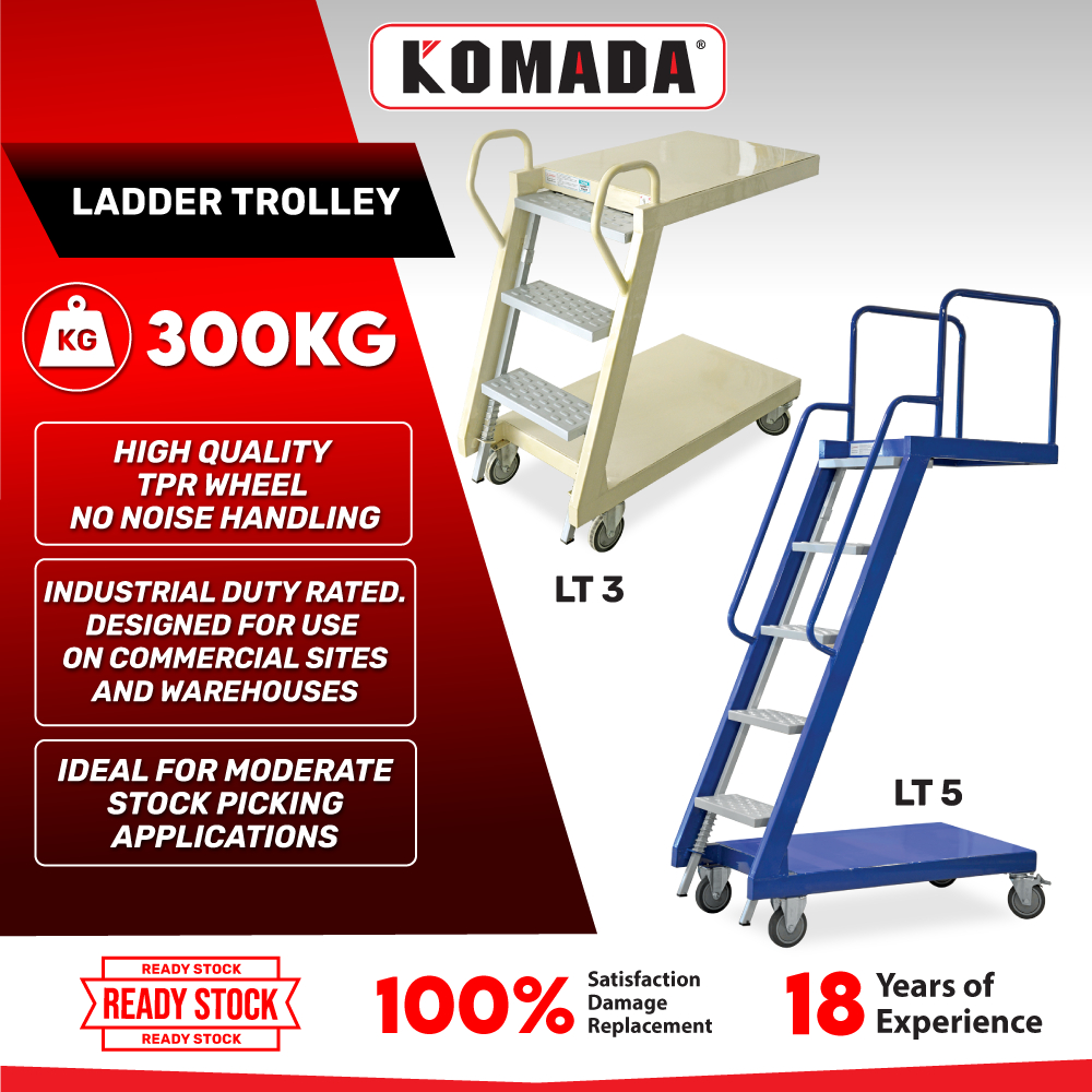 KOMADA™ (LT) Ladder Trolley Industrial Platform Ladder Trolley ...