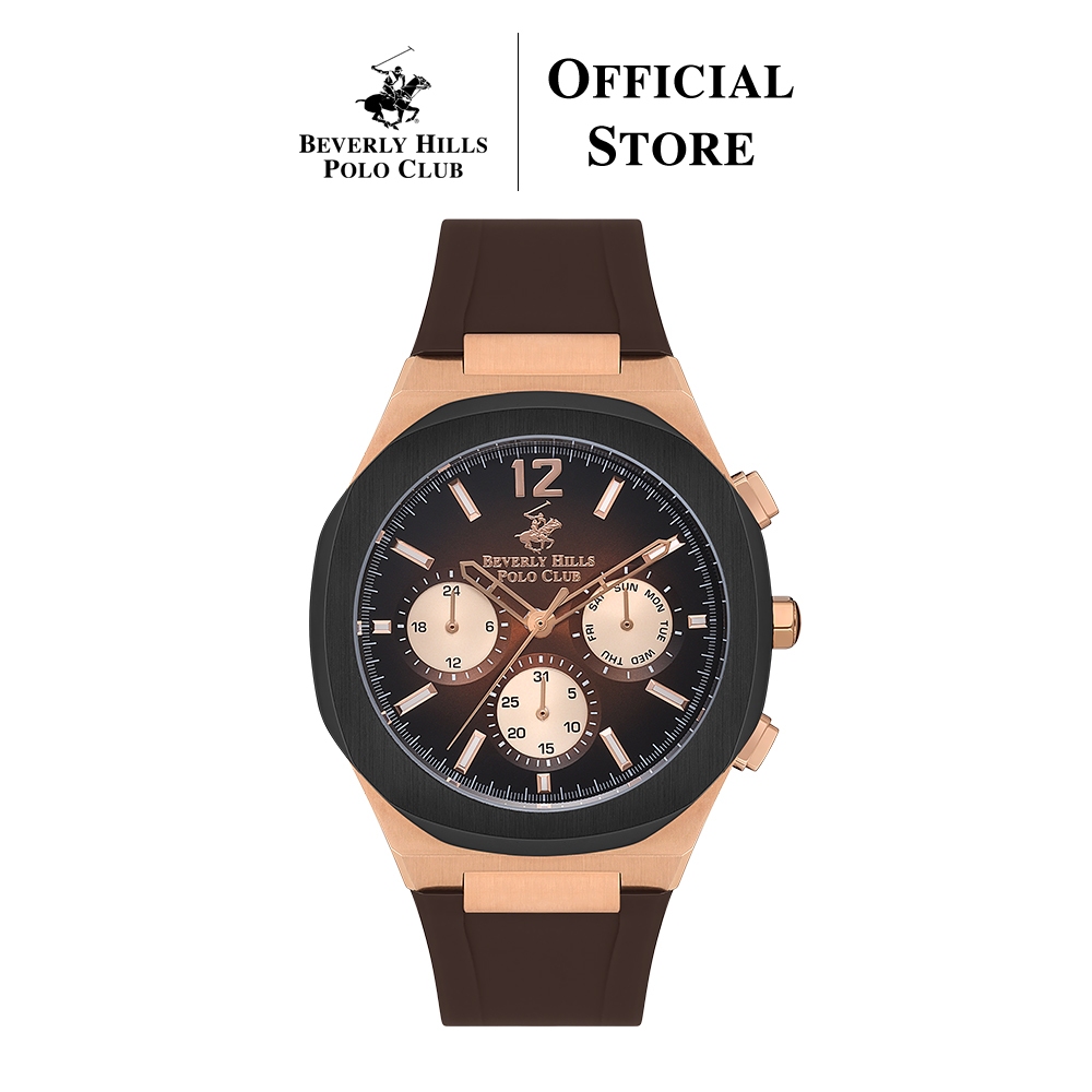 Beverly Hills Polo Club BHPC Men's Rubber Quartz Watch BP3539X | Shopee ...