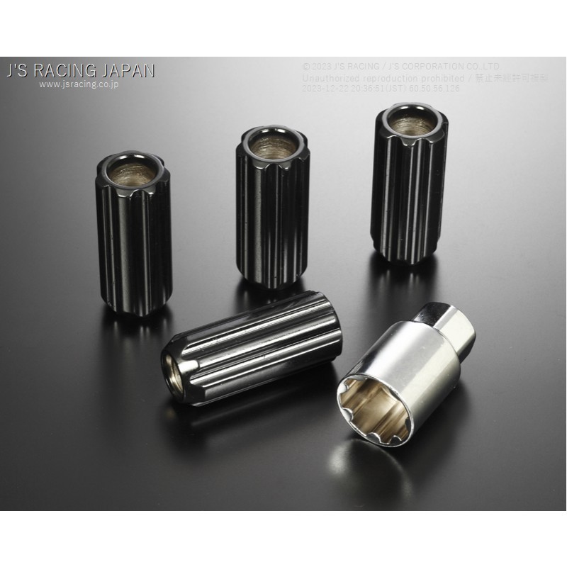 JS J'S Racing HEX 17 LOCK Nut / M12 x P1.5 / 48 mm / Open Ended / PN ...