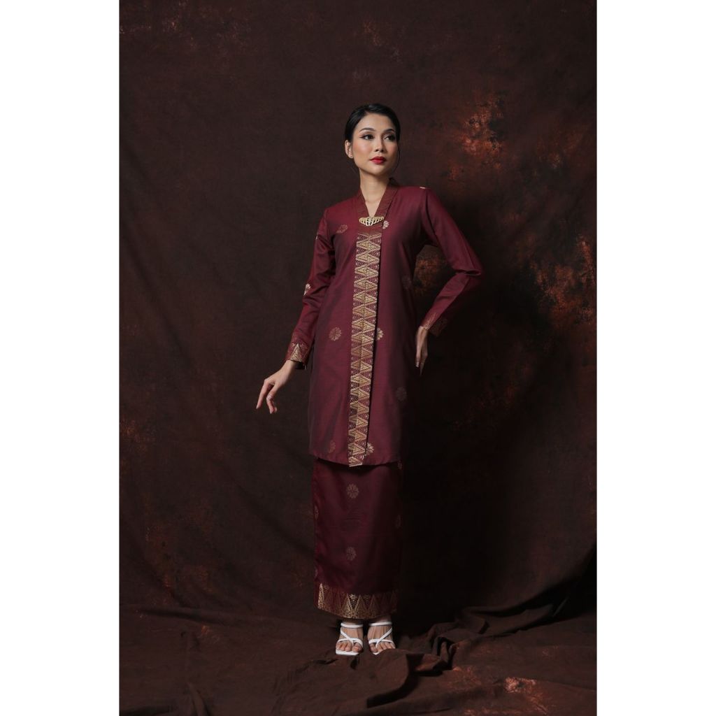 KEBAYA SRIKANDI ( KEBAYA SONGKET BUNGA TABUR ) | Shopee Malaysia