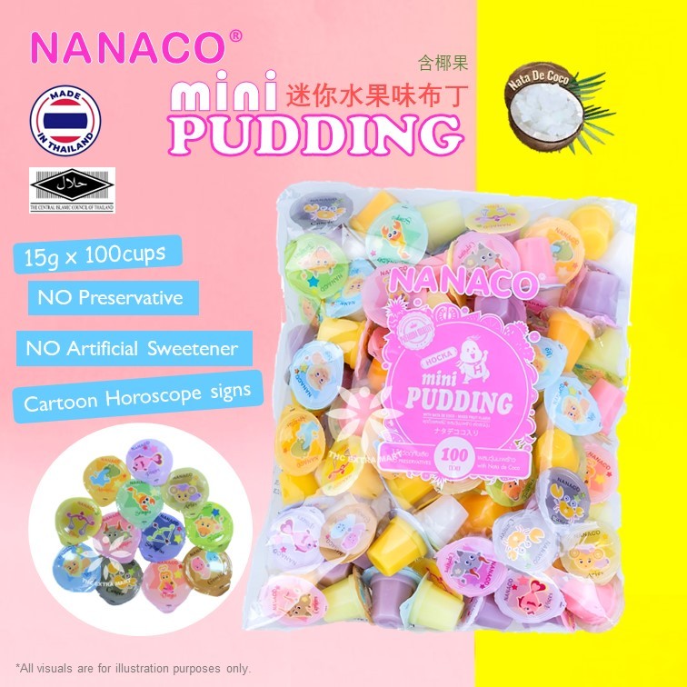[Thailand] Halal NANACO Mini Pudding with Nata Decoco *No Preservatives ...
