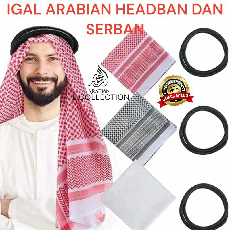 IGAL ARABIAN HEADBAN ~ LILIT KEPALA DAN SERBAN ARAB ~ FASHION ARAB | Shopee Malaysia