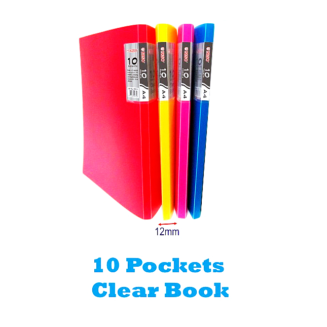 NISO A4 Clear Book / Clear Holder File / Display Presentation Book - 10 ...