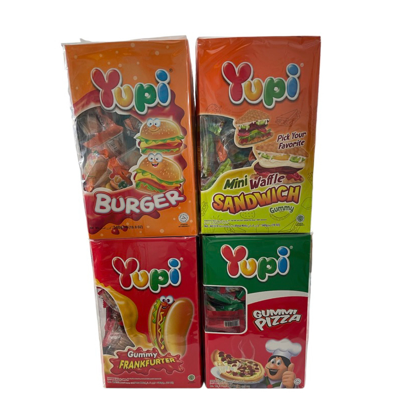 Yupi Burger Pizza Frankfuther Mini Waffle Sandwich 504g | Shopee Malaysia