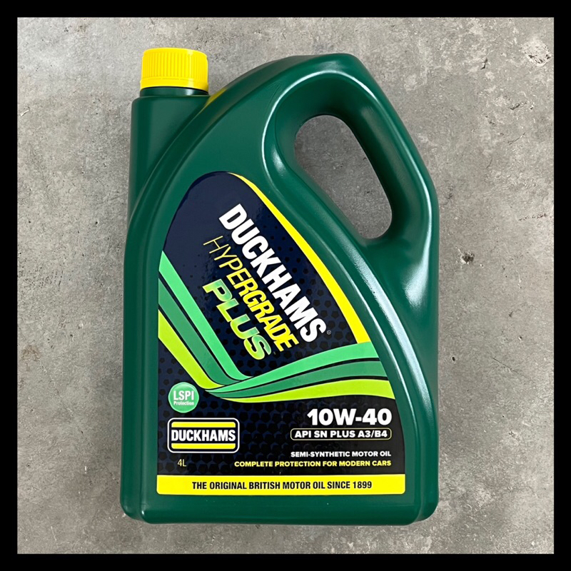 DUCKHAMS HYPERGRADE PLUS 10W40 4L ENGINE OIL 10W 40 4 LITER SEMI ...