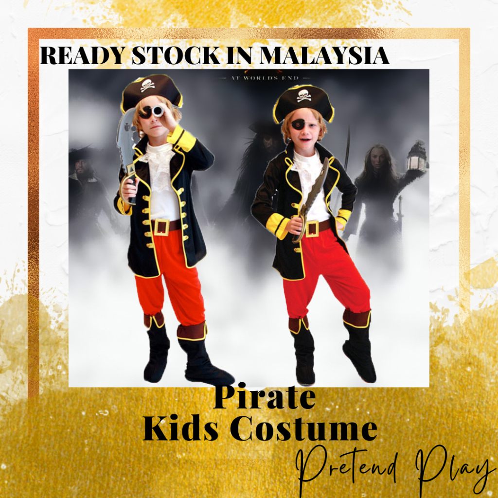 Kids Costume - Role Play For Pirate Main Peranan Kostum Lanun Hadiah ...