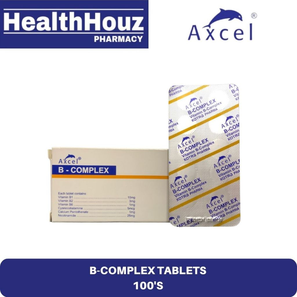 Axcel B-Complex Tablets, 100's | Shopee Malaysia