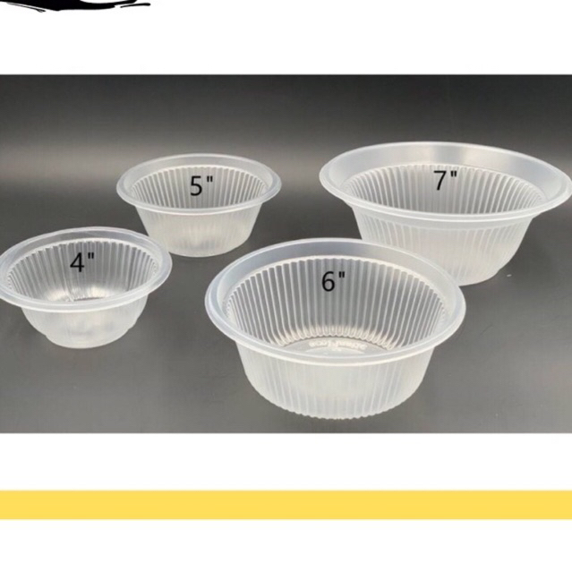 Disposable Plastic Bowl / Mangkuk Plastik 4”, 5”, 6”, 7” | Shopee Malaysia