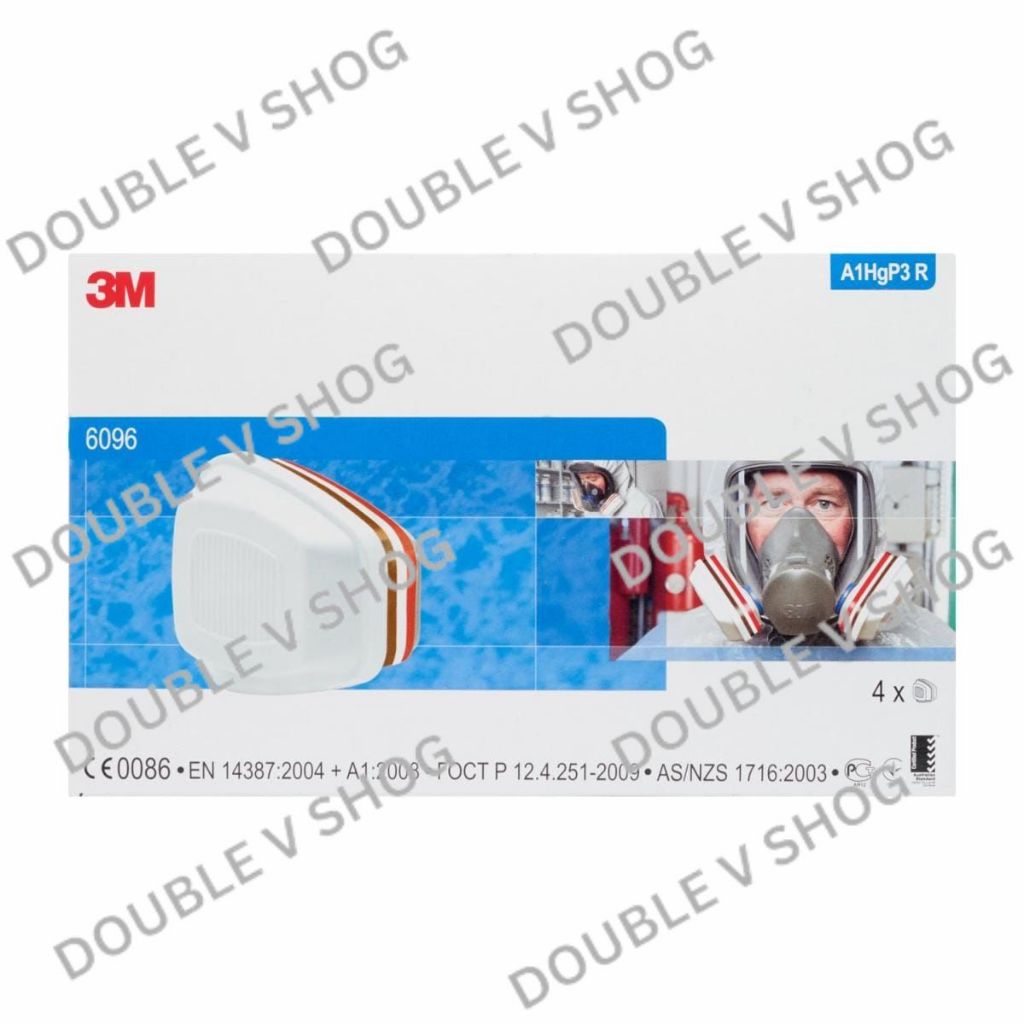 3M 6096 (CE/ SIRIM) MERCURY VAPOR CHLORINE ACID GAS CARTRIDGE/ 6096 ...
