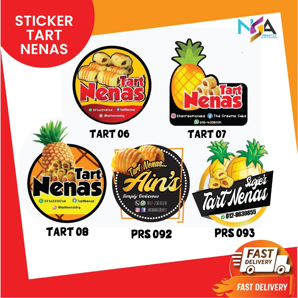 Sticker kuih raya. Stiker almond london, shortbread, cornflakes made ...