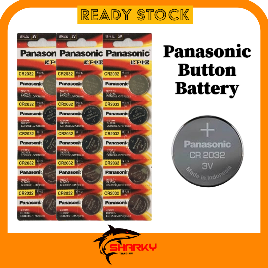 (Wholesale Price) Panasonic CR2032 CR2016 CR2025 Lithium Battery 3V Ready Stock | Shopee Malaysia