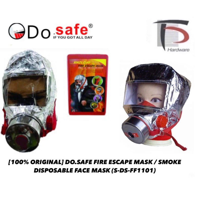 [100% ORIGINAL] DO.SAFE FIRE ESCAPE MASK / SMOKE DISPOSABLE FACE MASK ...