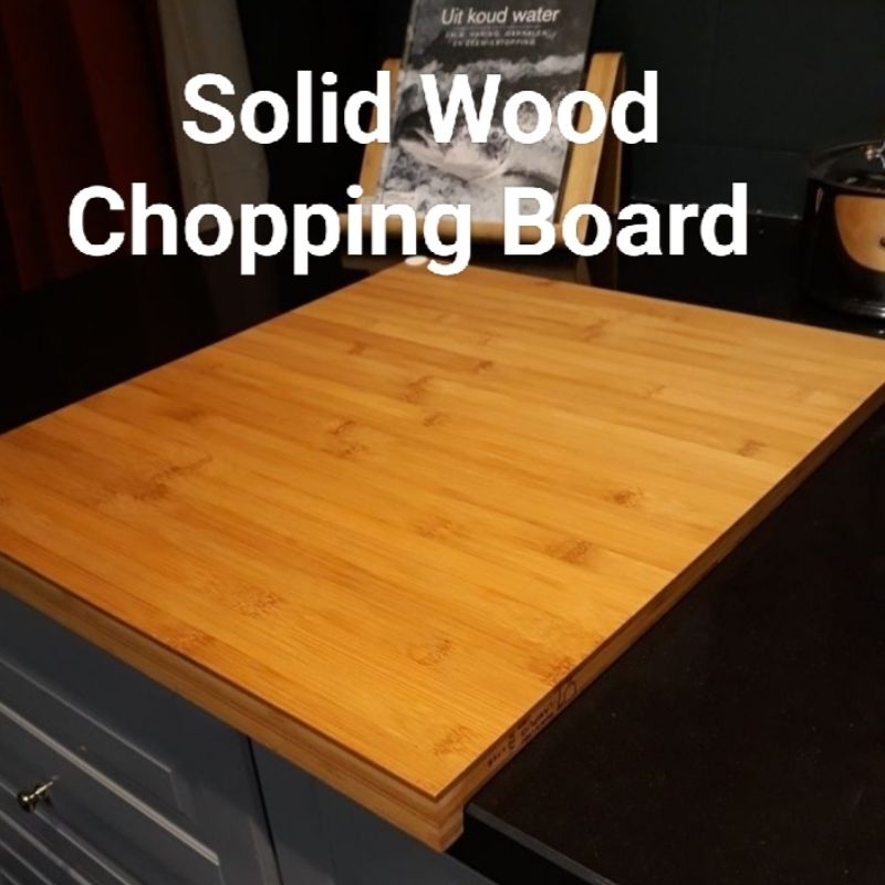 Solid Wood Chopping Board Customise Available Waterproof | Shopee Malaysia