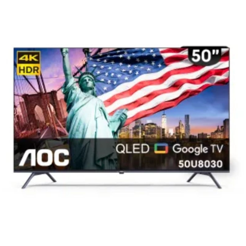 Aoc QLED Led Google TV 4K UHD 50U8030 | Shopee Malaysia