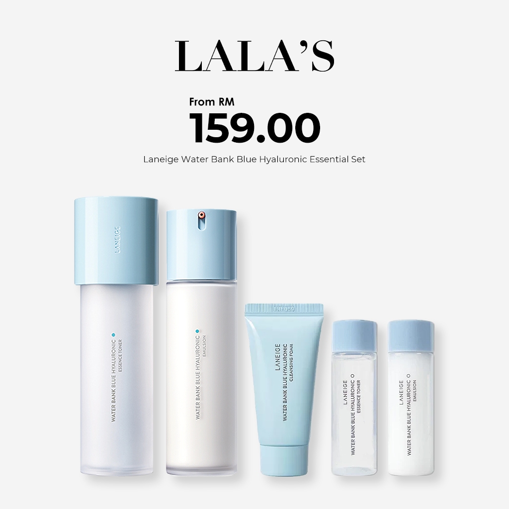 Laneige Water Bank Blue Hyaluronic 2 Step Essential Set [READY STOCK ...