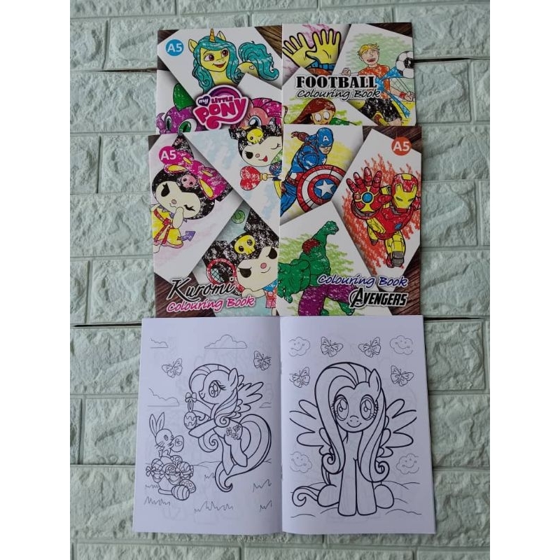 A5 Children Cartoon Design Colouring Book / Color Book / Buku Mewarna ...