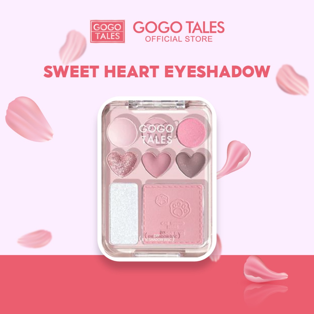 Gogo Tales Stick Sweet Heart Powder Blusher Eyeshadow Palette GT609 ...