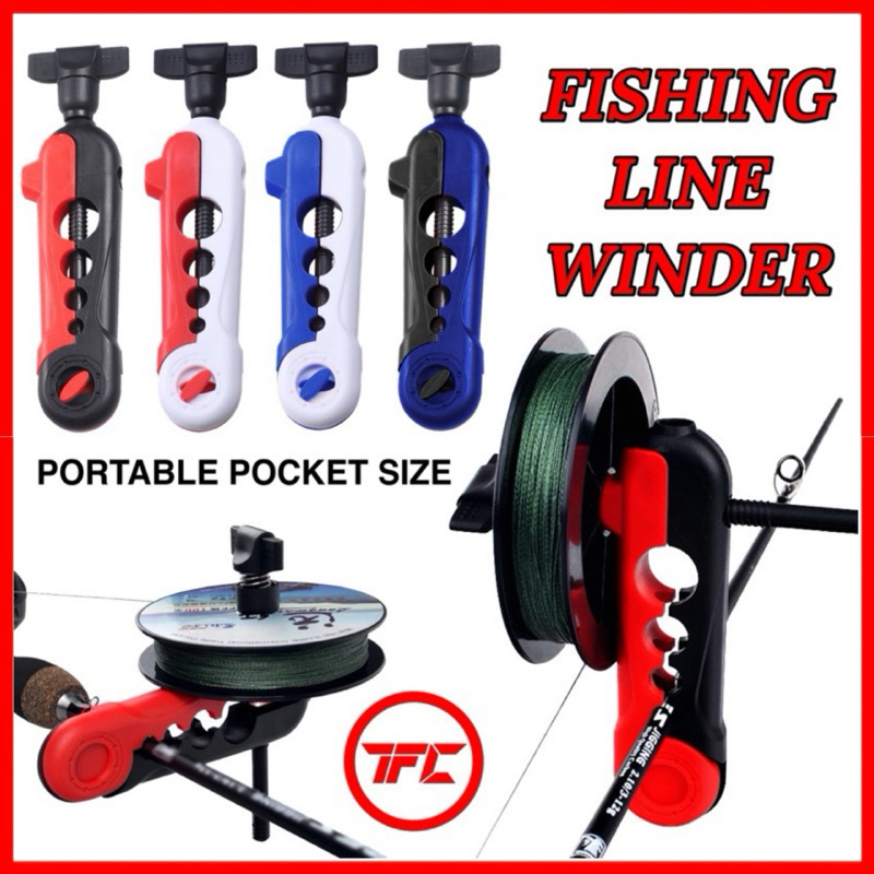 TFC Fishing Tools Portable Fishing Line Winder Spooler Machine spinning ...