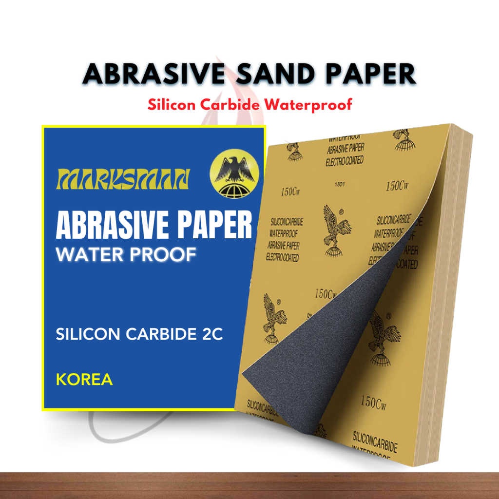 Sand Paper Waterproof Wet & Dry Sandpaper Abrasive Paper Silicon ...