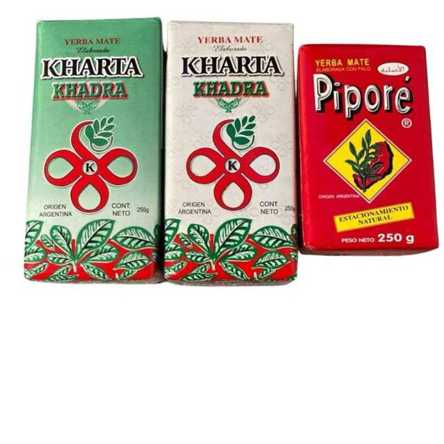 Yerba Mate 250 GM Pipore I Kharta Khadra Green I Kharta Khadra White I ...