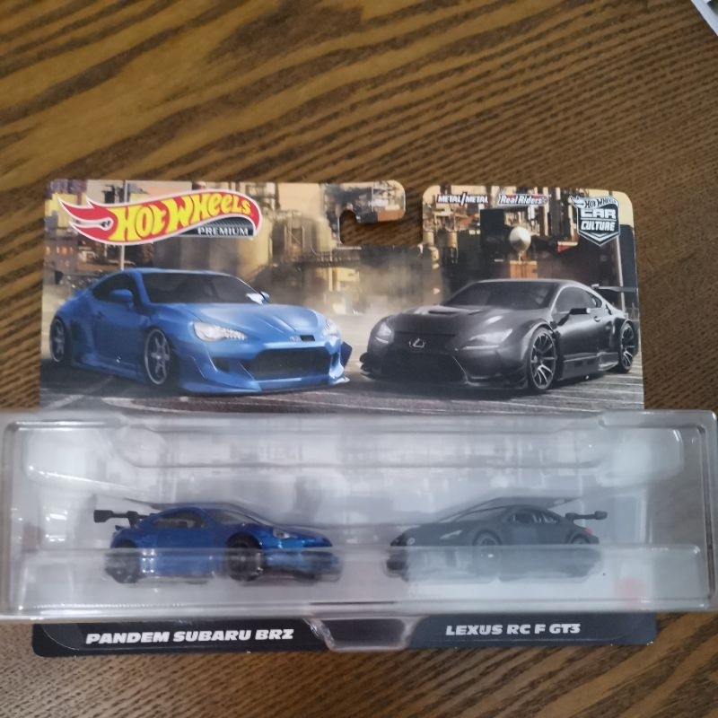 Hotwheels Premium Twinpack Pandem Subaru BRZ & Lexus RC F GT3 (Premium Twinpack) | Shopee Malaysia