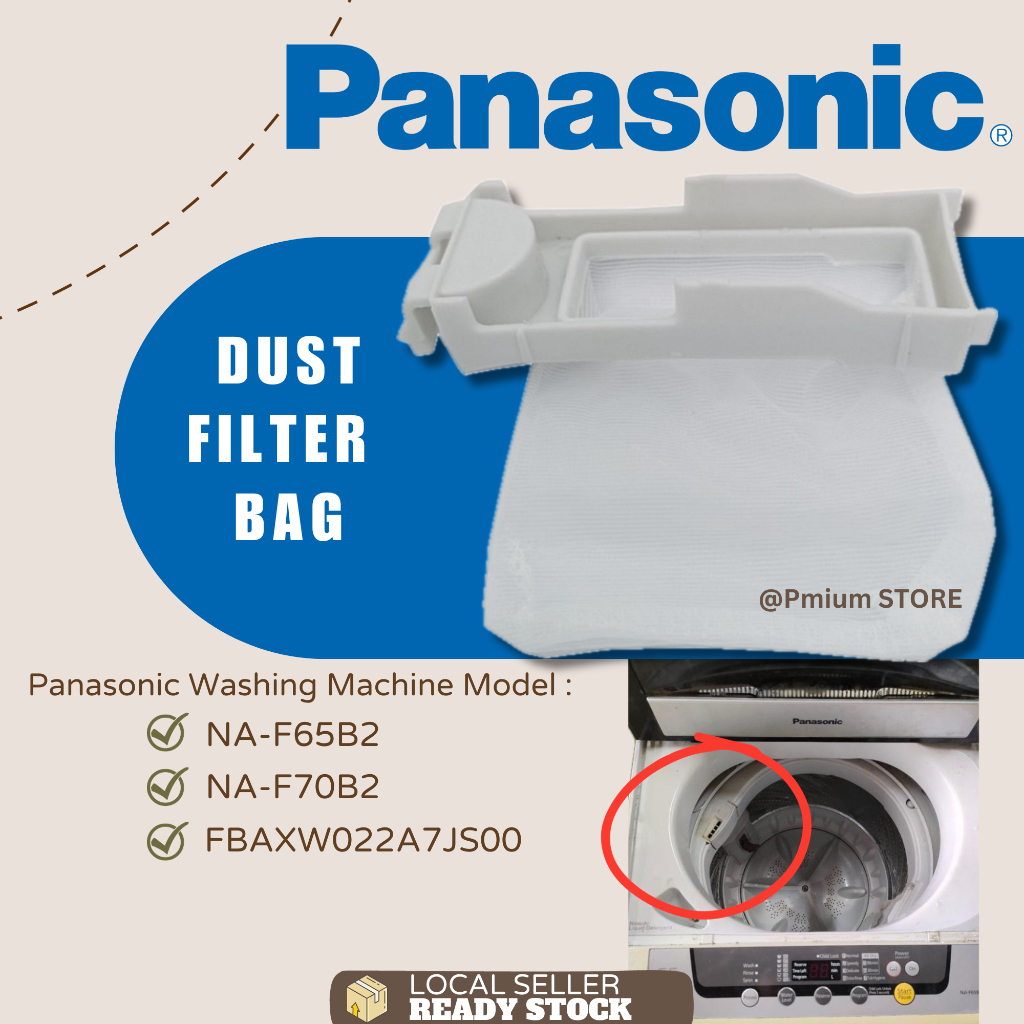 Panasonic Washing Machine Dust Filter Bag NA-F65B2 NA-F70B2 Penapis Habuk Mesin Basuh WM3334 ...
