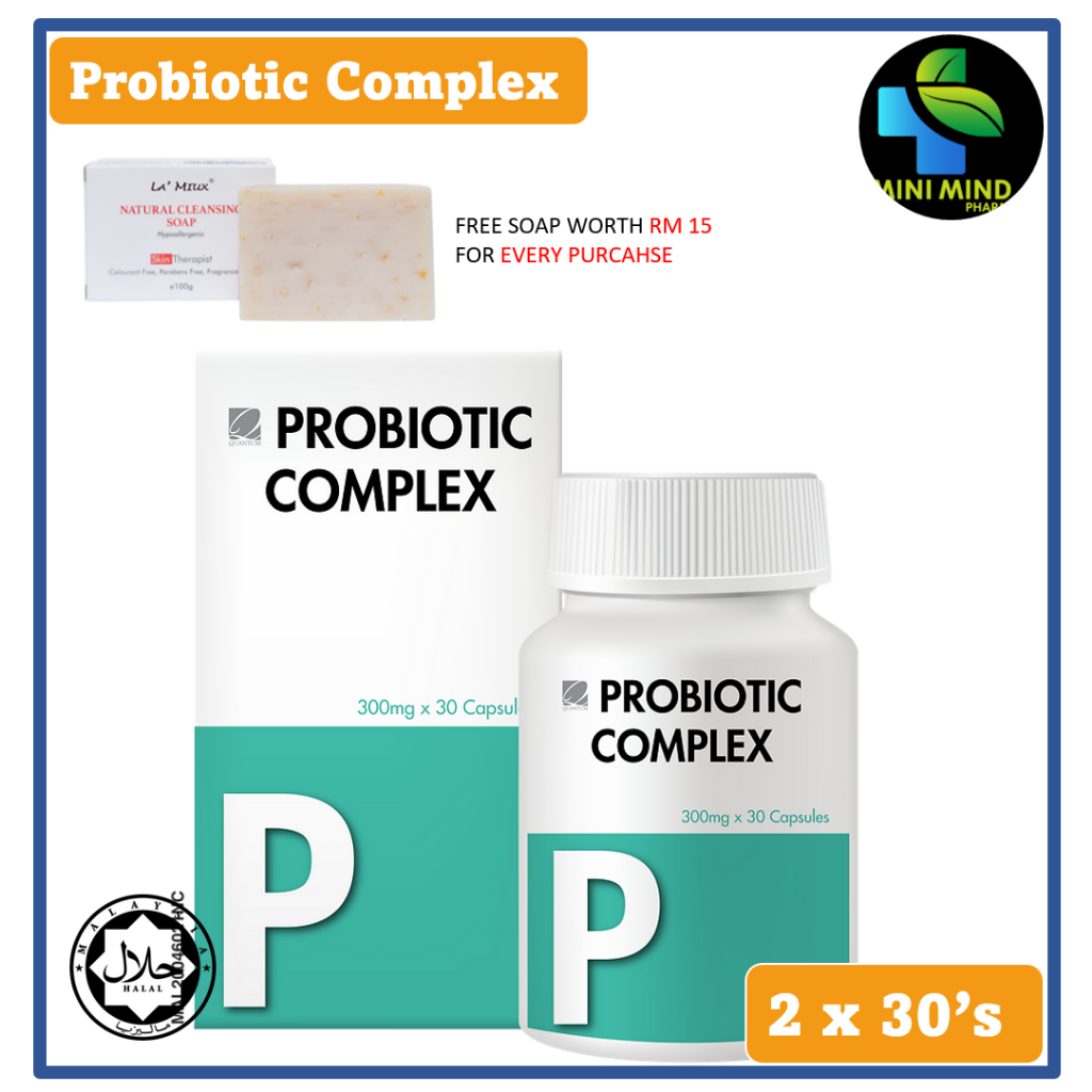 Probiotic Complex Capsule (2 x 30's) Malaysia Ready Stocks 【FREE ONE ...