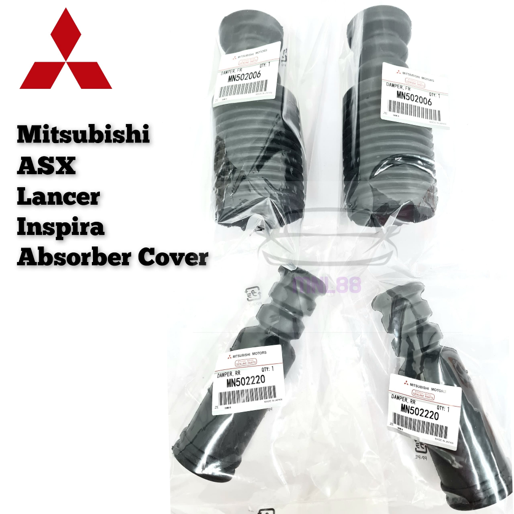 (1PAIR) Mitsubishi ASX Lancer CY4A Inspira Absorber Cover Front & Rear ...